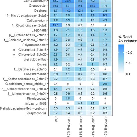 Heatmap Showing The Relative Abundance In Term Of Sequence Reads For