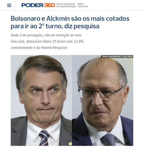 Poder 360 divulga pesquisa nacional realizado pela Paraná Pesquisas