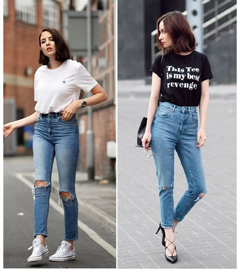 Bộ sưu tập 500 mẫu Áo phông trắng quần Jean Thể hiện phong cách cá tính