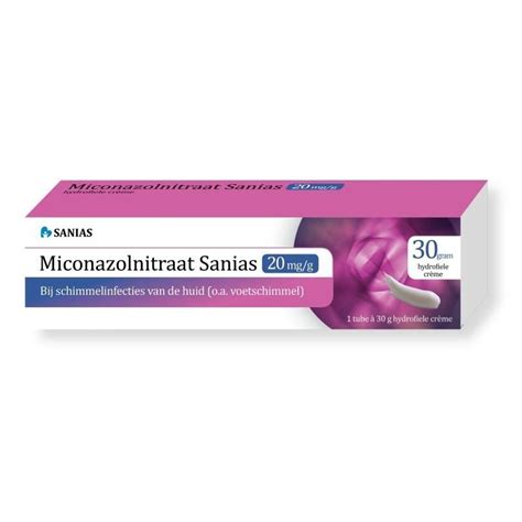 Miconazolnitraat 20mg g schimmeldodende crème 30 gram Merkala nl