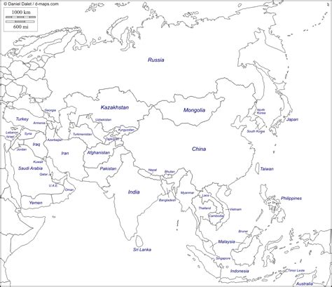 Información e imágenes con Mapas de Asia Político Físico y para