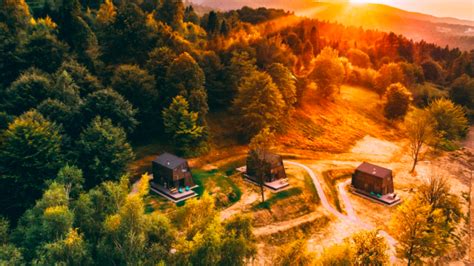 Klimatyczne domki w górach Gdzie w Polsce na Weekend