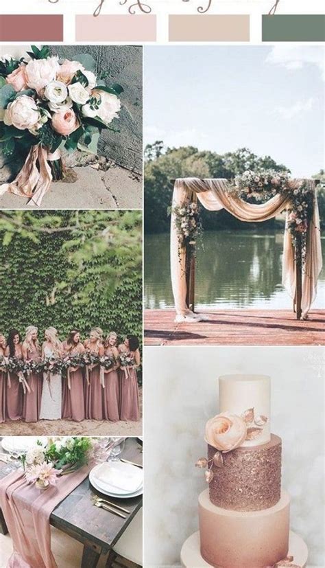 Dusty Rose And Greenery Wedding Color Ideas Dusty Rose Wedding Theme