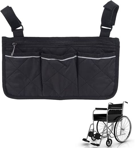Sac de Rangement Fauteuils Roulants Mains Libres Accoudoir à Suspendre