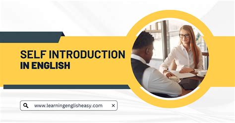Self Introduction In English Tips Examples And Strategies