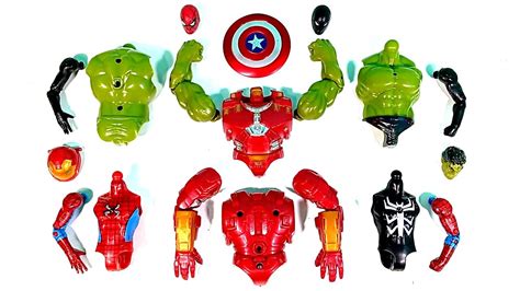 Merakit Mainan Hulk Smash Vs Hulk Buster Vs Spider Man Dan Miles