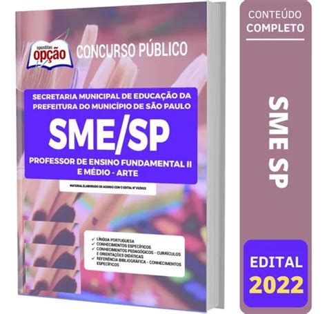 Apostila Sme Sp Professor Fundamental 2 E Médio Artes MercadoLivre