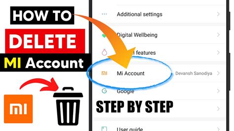 How To Delete Mi Account Permanently How To Remove Mi Account Mi