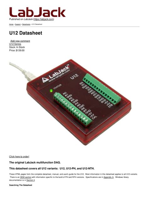 labjack u12 datasheet export 20161024 pdf parameter computer programming usb