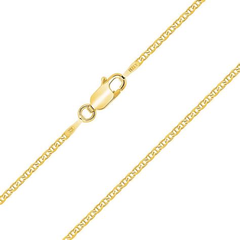 PLANETYS Chaîne Plaqué Or Homme et Femme en Argent 925 Maille Marine 1