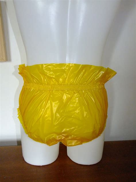 Sissy Pvc Pants Frilly Plastic Panties Knickers Underwear Etsy
