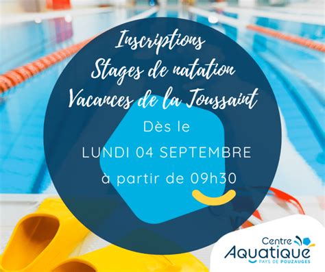 Stages De Natation Vacances De La Toussaint 2023 Centre Aquatique