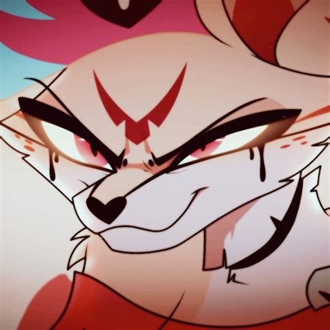 An Animated Image Of A Fox With Big Eyes