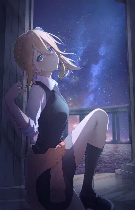 Wallpaper Kaguya Sama Love Is War School Uniform JK Big Boobs