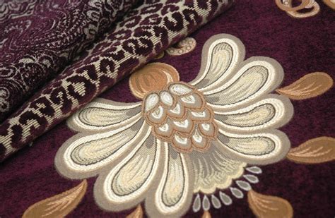 Embroidered Velvet Fabrics Greenwich II Collection By Highland Court