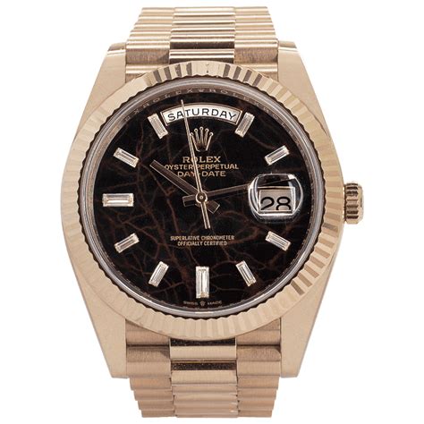 Rolex Oyster Perpetual Day Date Eisenkiesel Everose Gold Luxe Watches