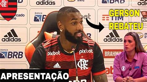 NÃO VEJO FRUSTAÇÃO NENHUMA GERSON REBATE JORNALISTA EM SUA