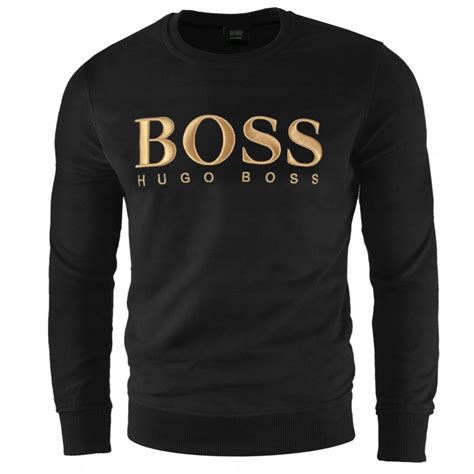 Hugo Boss Czarna Bluza Z Haftowanym Logo Z Otym S Erli Pl