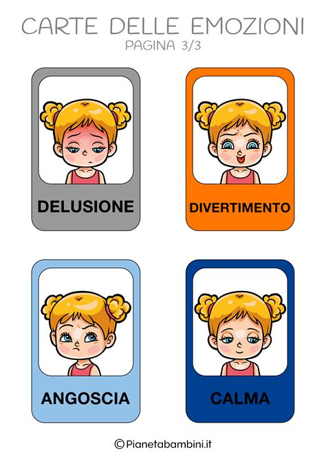 Carte Delle Emozioni Da Stampare Pianetabambini It