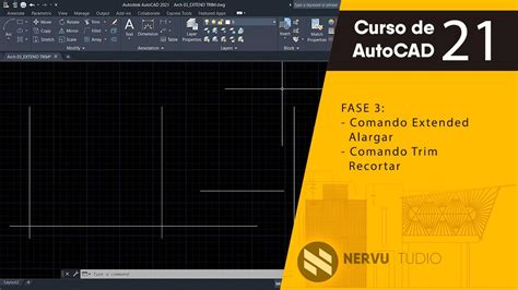 Curso Especial De Autocad Trim And Extended Youtube