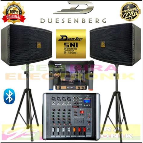 Jual Paket Speaker Karaoke Dusenberg Db210 Power Mixer Black Spider 800