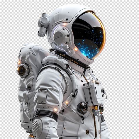 Astronauta aislado en un fondo transparente Día Internacional del Vuelo