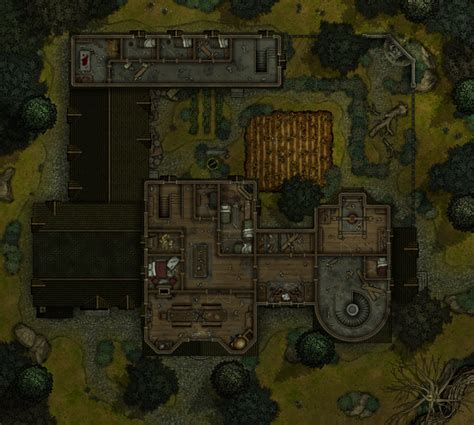 The Almshouse X Dungeondraft In Fantasy Town Tabletop