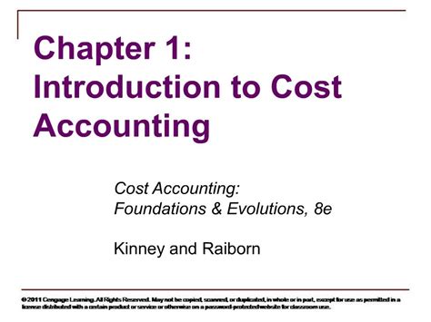 PPT Chapter 1 Introduction To Cost Accounting PowerPoint