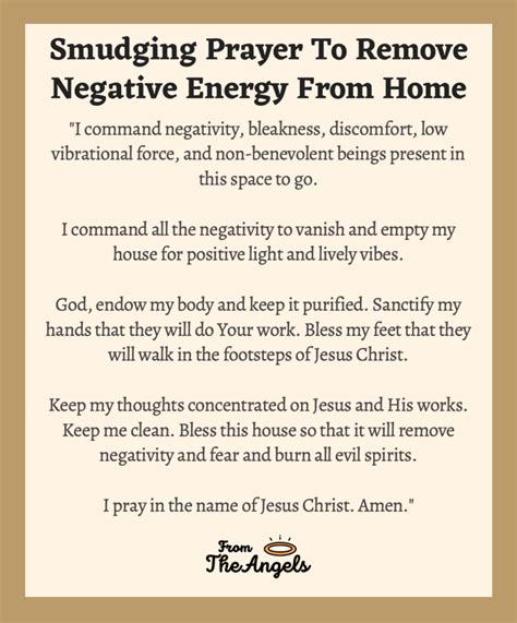 7 Smudging Prayer To Remove Negative Energy From Home Artofit