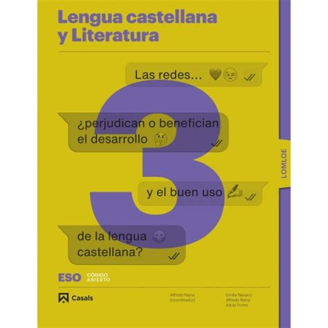 Lengua Castellana Y Literatura 3 Eso LOMLOE CASALS Ofertas Carrefour
