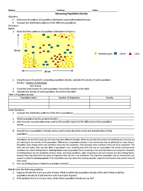 Population Density Worksheet Interactive Exercises And Learning Resources