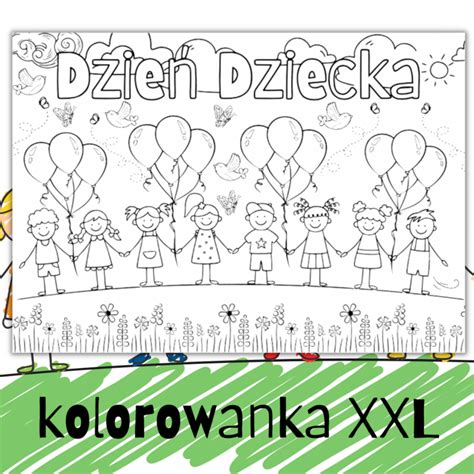 Dzień DZIECKA KOLOROWANKA XXL Sklep online