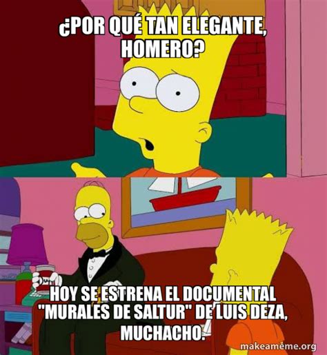 Por qué tan elegante Homero Hoy se estrena el documental murales de