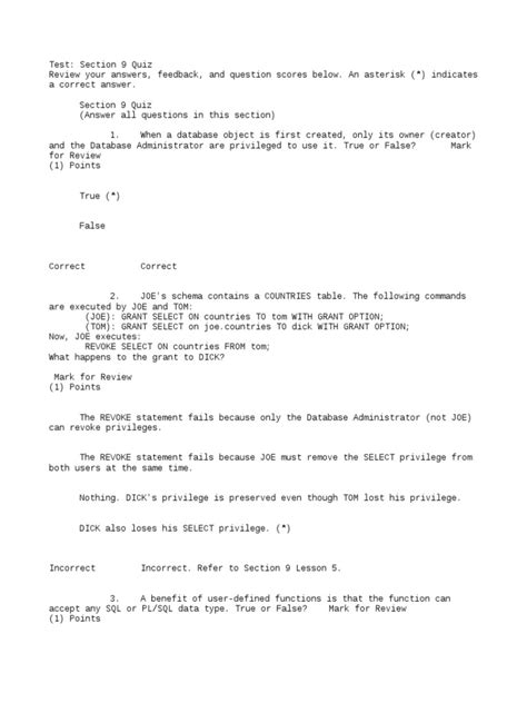 section 9 quiz pdf subroutine parameter computer programming