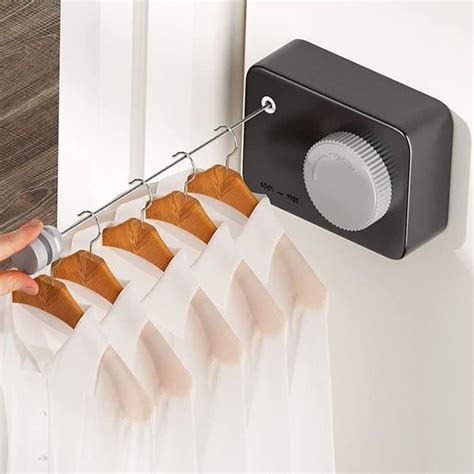 Corde à Linge Rétractable Étendoir à Linge Extensible 4 2 Mètres