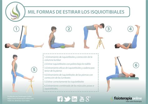 Estiramientos de isquiotibiales Estira correctamente estos músculos