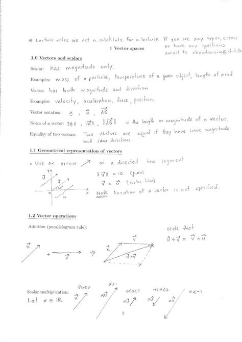 pdf vector spaces notes dokumen tips