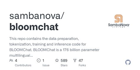 GitHub Sambanova Bloomchat This Repo Contains The Data Preparation