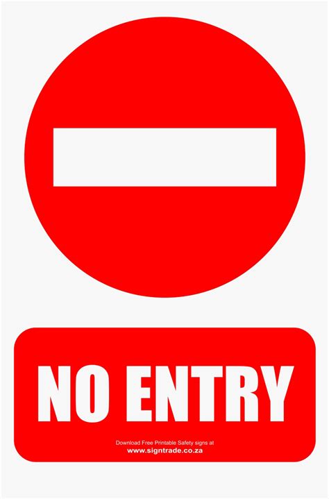 Red No Entry Png Photo Free No Entry Sign Transparent Png Kindpng