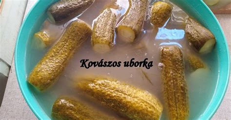 Kovászos uborka burgonyával készítve Ambrus Lászlóné Györgyi