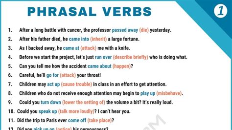 A Complete Guide To Phrasal Verbs In English Eslbuzz Learning English