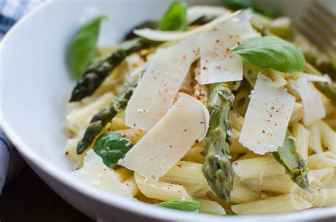 Penne Aux Asperges Vertes Et Cr Me Au Parmesan Voyage Gourmand