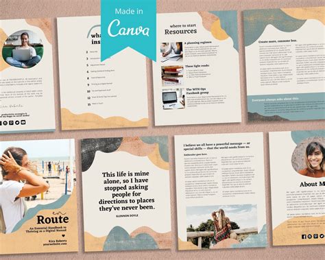 Modern Ebook Template Made In Canva Etsy