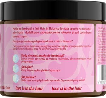 ONLYBIO maska do laminacji włosów 200 ml Drogeria Rossmann pl