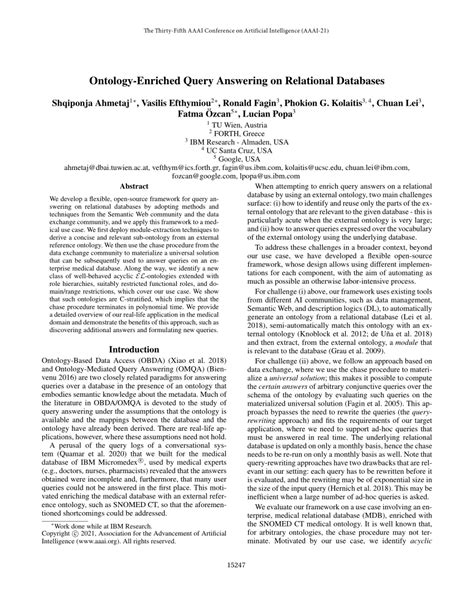 pdf ontology enriched query answering on relational databases