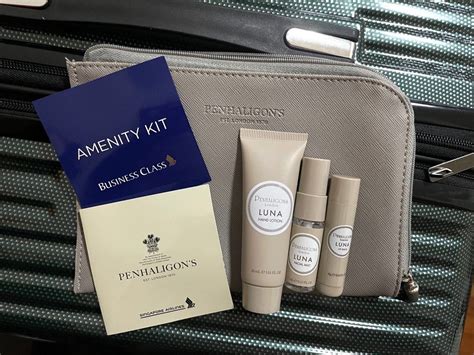 Singapore Airlines SQ Business Class Amenity Kit Penhaligons Hand