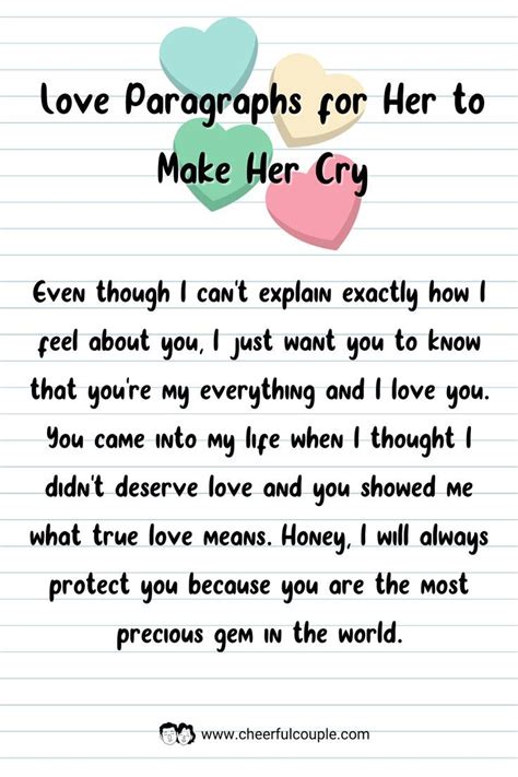 Love Paragraphs For Her To Make Her Cry