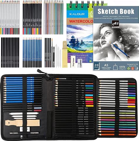 Shuttle Art 103PCS Kit Dessin Professionnel Kit Crayon Dessin Inclus