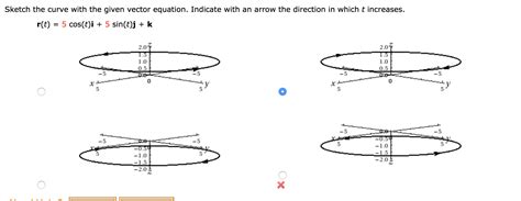 solved sketch the curve with the given vector equation