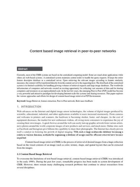 content based image retrieval in peer to peer networks pdf peer to peer support vector machine
